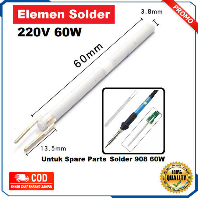 Elemen Solder Listrik Iron 60 Watt Inti Pemanas Keramik 220V 60W ...