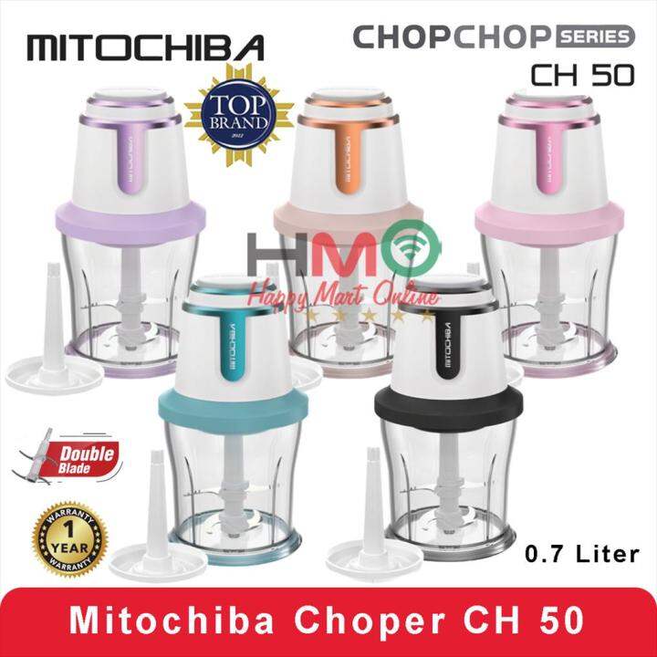 Mito Chopper Mitochiba CH 50 Kapasitas 0,7 L Food Processor Blender Penggiling Bumbu Daging ...