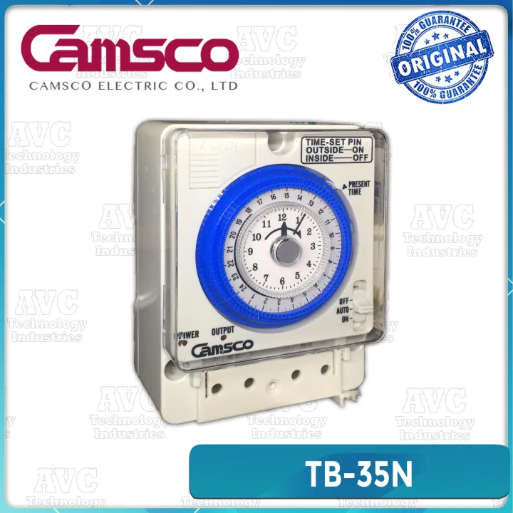 CAMSCO Non Power Failure 24 Hours Time Switch TB-35N | Lazada PH