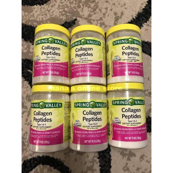 Spring Valley Collagen Peptides Powder Type 1 3 9 oz AUTHENTIC COD ...