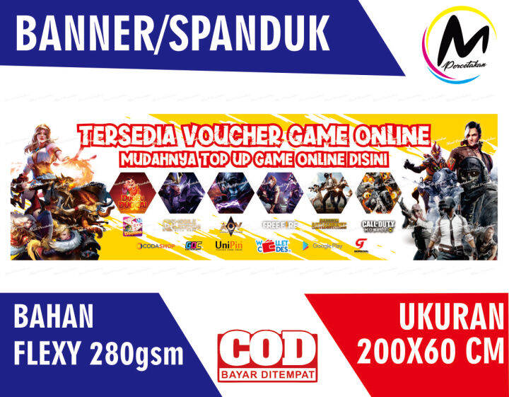 Cetak Banner Konter Spanduk Game | Lazada Indonesia