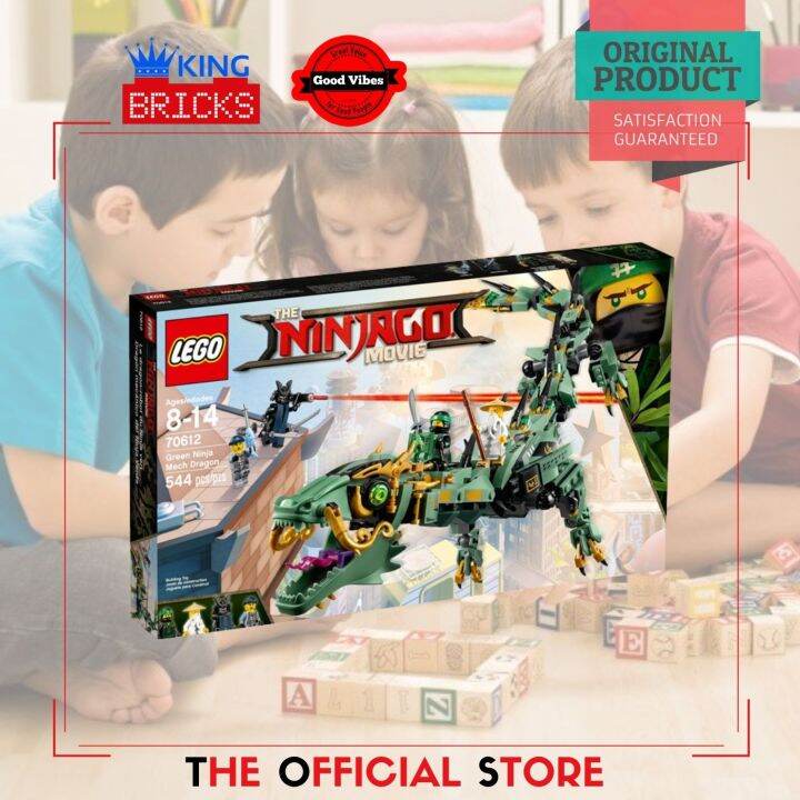 LEGO Original NINJAGO 70612 Green Ninja Mech Dragon - Mainan Anak ...
