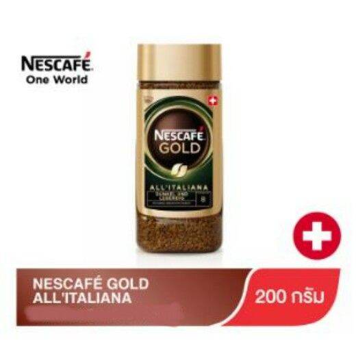 Nescafe Gold All Italiana Instant Coffee Mix 200g. เนสกาแฟ โกลด์ กาแฟ ...