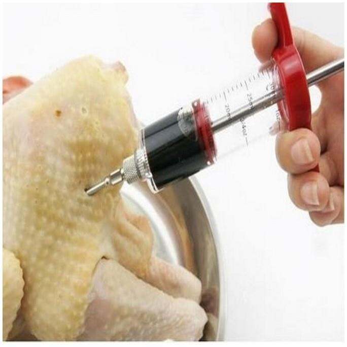 U HOME Marinade Injector Flavor Syringe Cooking Meat Poultry Turkey ...