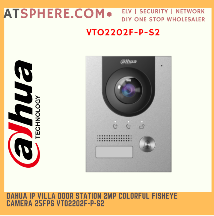 Dahua IP65 Outdoor Video Intercom 2 Wire IP Villa Door Station 2MP ...