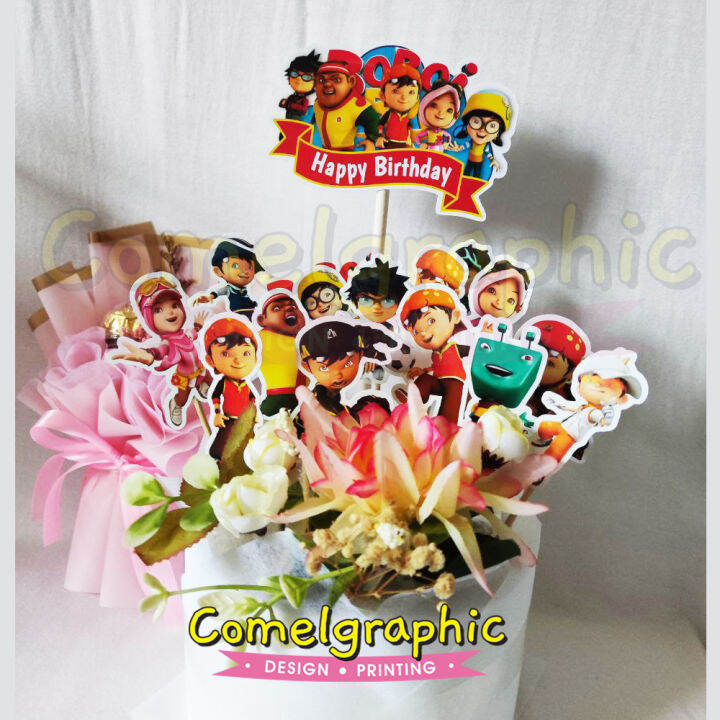 Cake Topper Boboiboy untuk dekorasi kek | Lazada