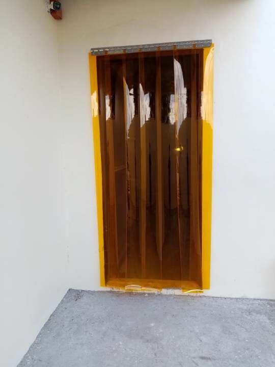 Pvc Plastic curtain Strip Yellow Plain 2mm thk x 185mm Width x 2.1 ...