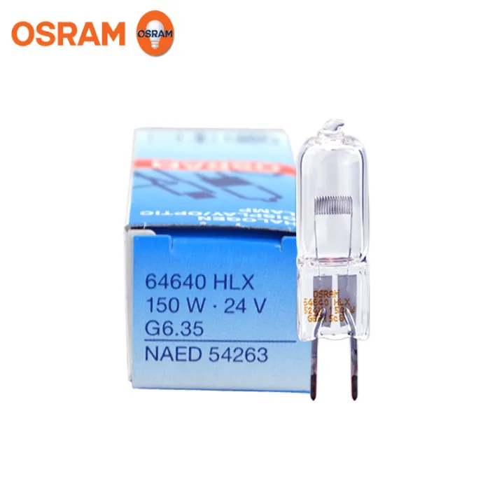 หลอดไฟ OSRAM HALOGEN DISPLAY/OPTIC LAMP 64640 HLX 150W 24V G6.35 ...