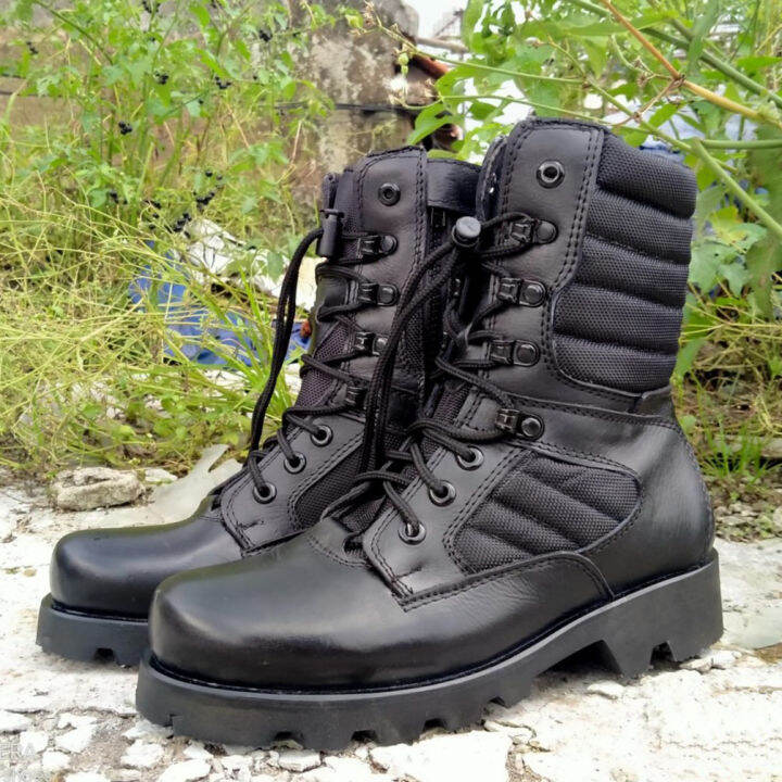 Sepatu PDL TNI AU Jatah pembagian/ Sepatu PDL TNI kulit sapi asli ...
