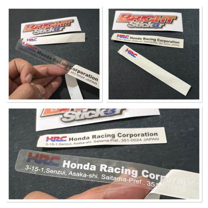 STICKER HRC HONDA RACING CORPORATION TRANPARAN | Lazada Indonesia