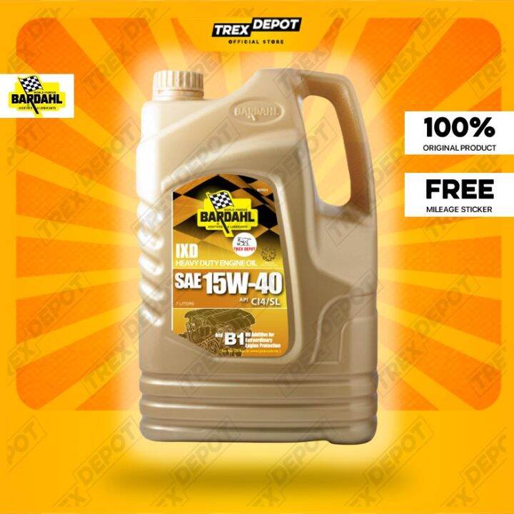 Bardahl IXD Heavy Duty Diesel Engine Oil 15W40 HDEO (7L) | Lazada