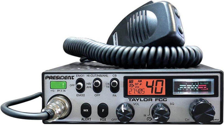 PRESIDENT ELECTRONICS President Taylor FCC, 12/24V CB Radio, 40 ...