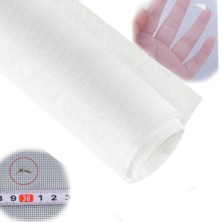 White Window DIY Mesh Insect Screen White Durable Anti Mosquito Net ...