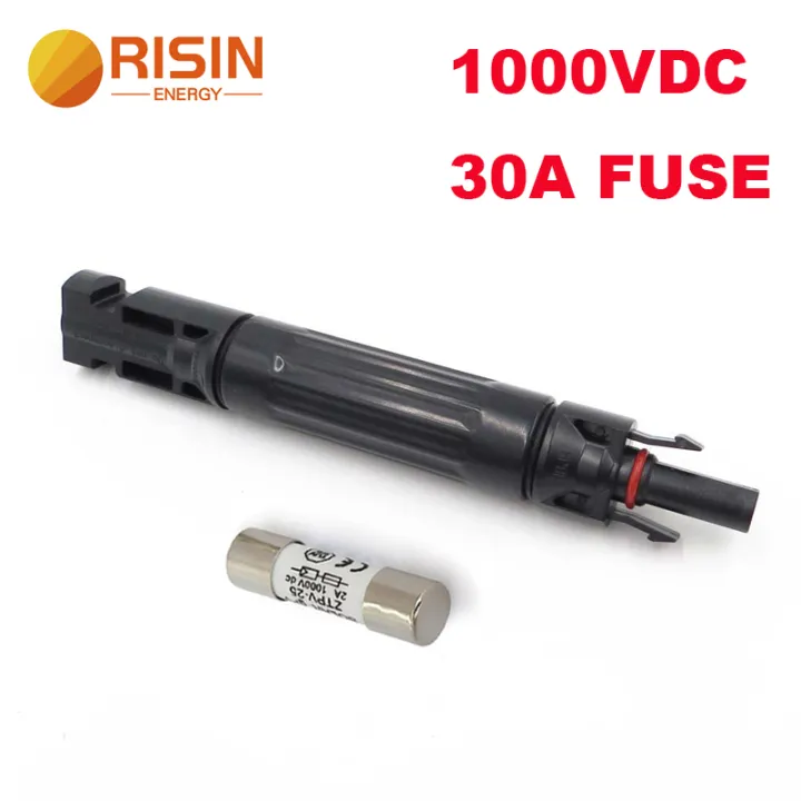 Replaceable Waterproof MC4 in-Line Fuse Connector 1500VDC Male to ...