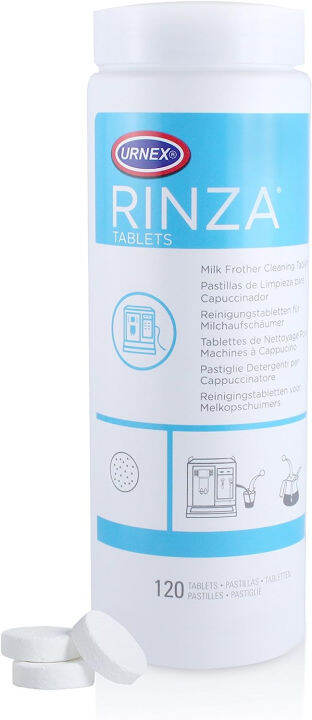Urnex Rinza Milk Frother Cleaning Tablets - 120 tablets - Breaks Down ...