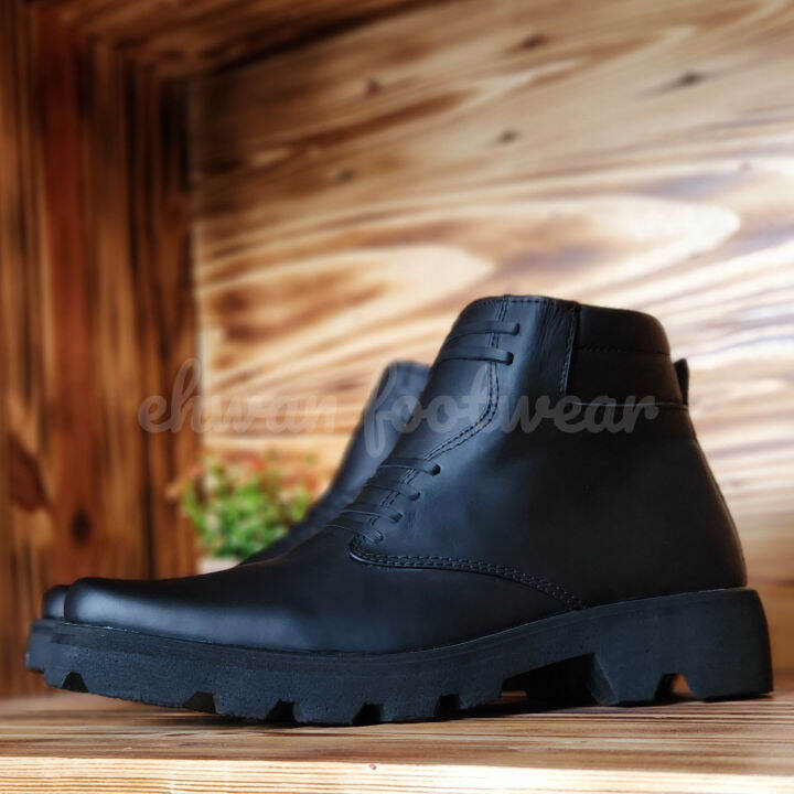 sepatu pdh pdl pdu pria bahan kulit insole radial tebal kerja dinas ...