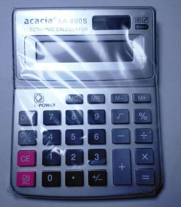 ACACIA SOLAR ELECTRONIC CALCULATOR, 8 DIGITS ELECTRONIC CALCULATOR ...