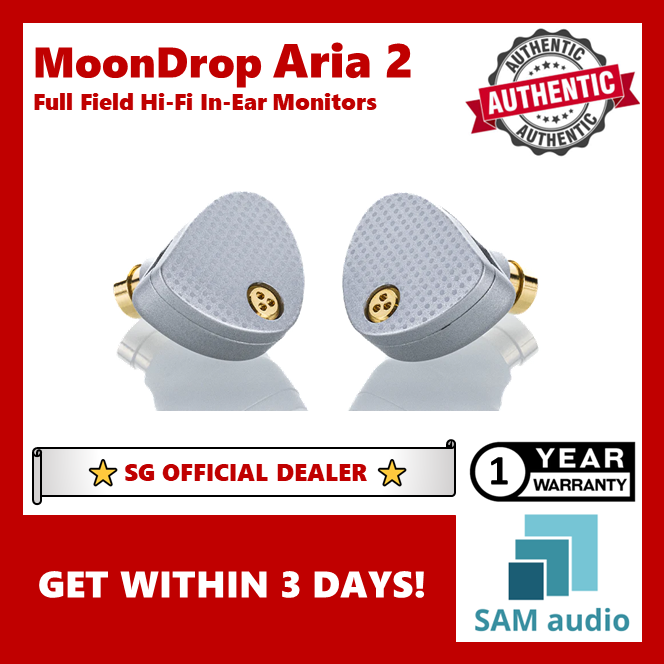 [🎶SG] MOONDROP ARIA 2 (Aria2) Full Field Hifi In Ear Monitor IEM | Lazada Singapore