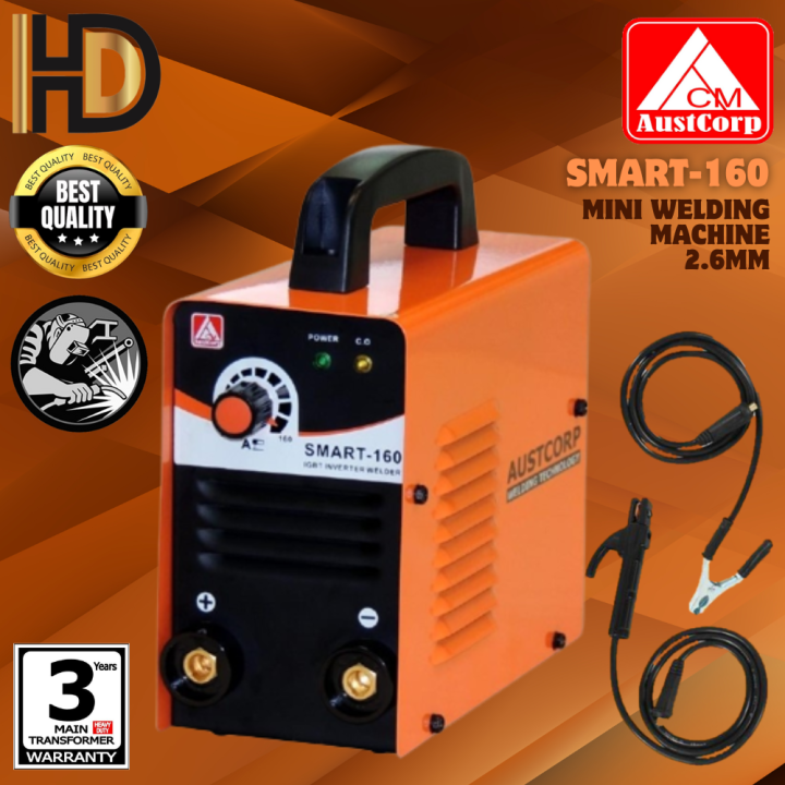 AUSTCORP SMART-160 MMA Welding Machine / 2.6MM / 3 Year Warranty / Heavy Duty | Lazada