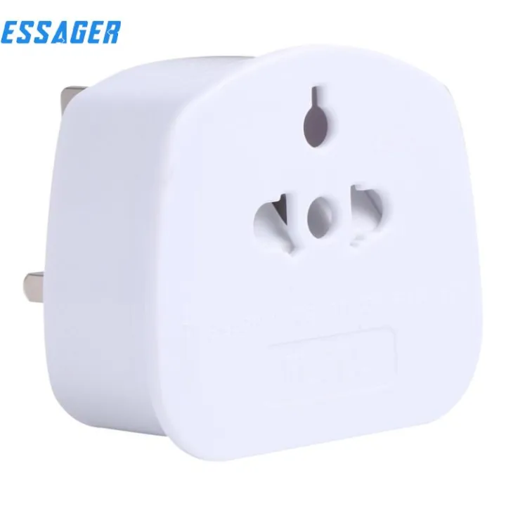 ESSAGER 250V UK to EU / US Plug Portable Converter Travel Power Socket ...