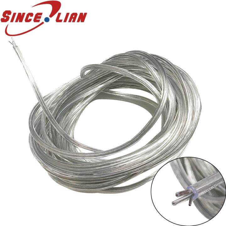 Transparent 2core Wire With Steel Rope Load-bearing OD 5mm Wire ...