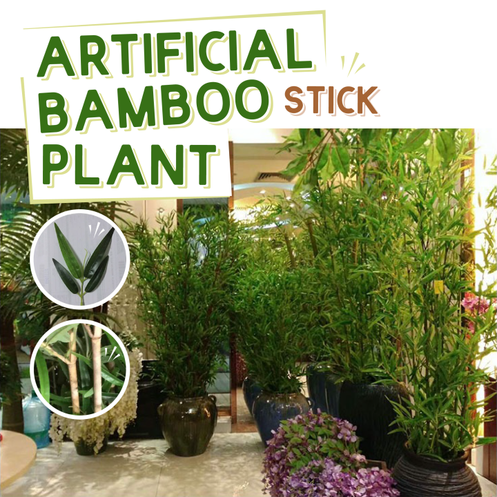 10Pcs Set Artificial Bamboo Stick Plant Home Decoration Fake Bamboo ...