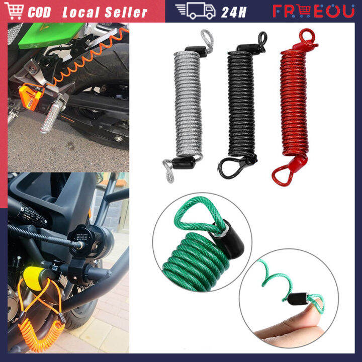 Universal Rubber-coated Steel Wire Cable Anti-theft Spring Retractable ...