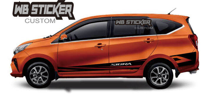 sticker body samping mobil sigra calya cutting sticker variasi mobil ...
