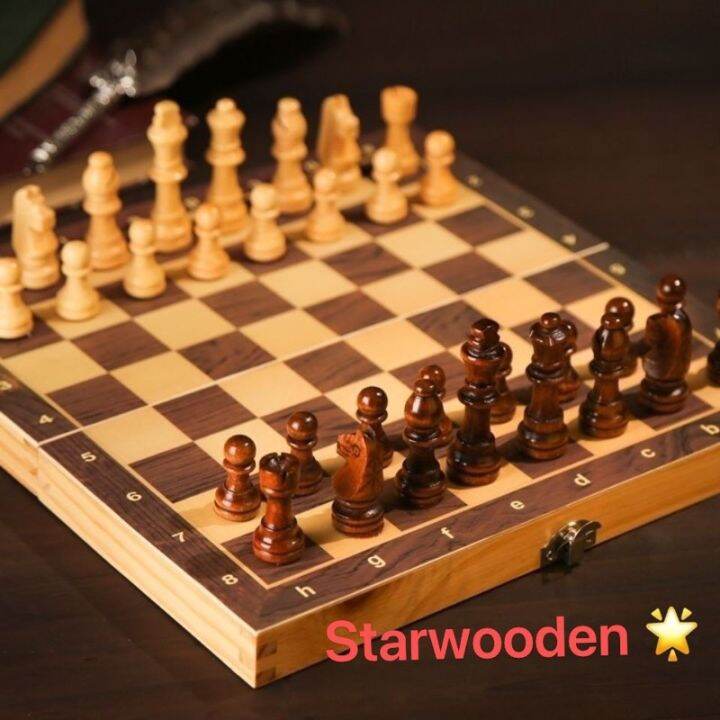 Wooden chess board game | Lazada PH