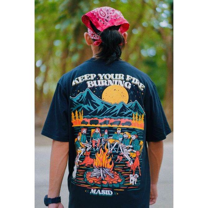 MASID v7 KEEP FIRE YOUR BURNING by Geo Ong T-shirt unisex MSD Cotton ...