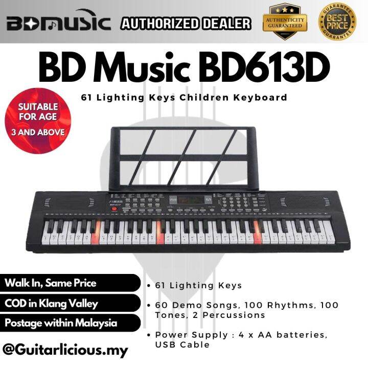 61 Keys Keyboard Children Electronic Lighting Keyboard - (BD-613D ...