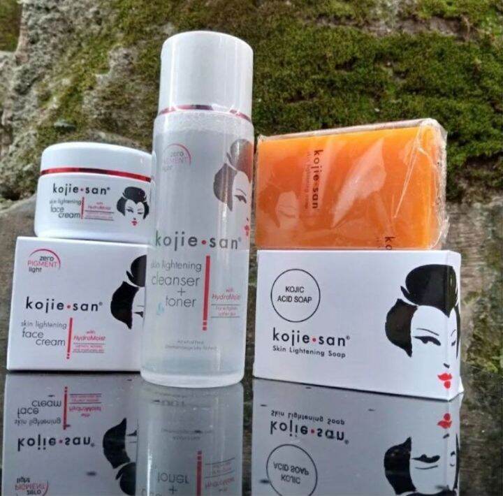 PROMO Paket Lengkap Kojisan / Kojie san 3 in 1 Face Lightening Cream ...