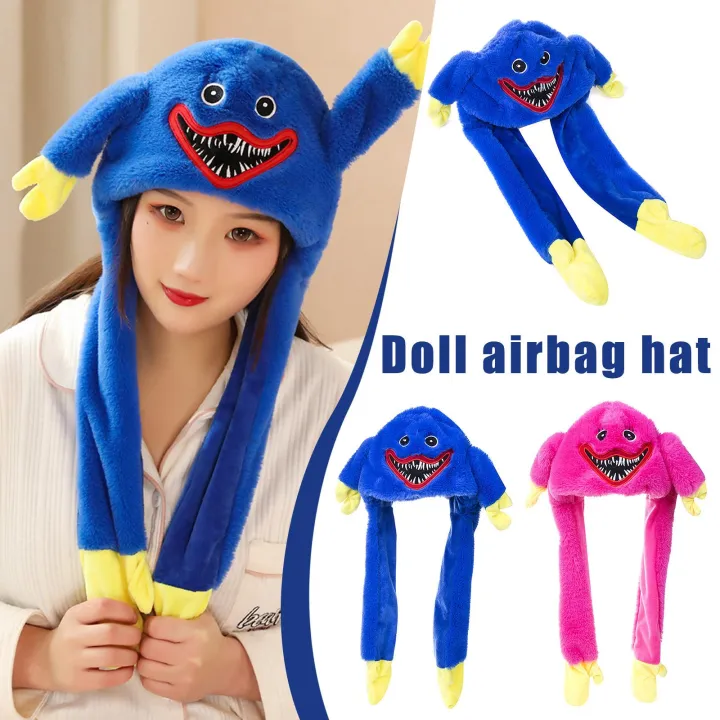 Poppy Playtime Plush Hat Pinching Ear Hat Plush Pop-Up Gift Hats Dance ...