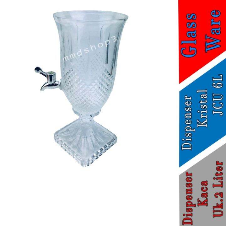 Dispenser Kaca - GlassWare - Dispenser Kristal JCU 6L - Tempat Air 2 ...
