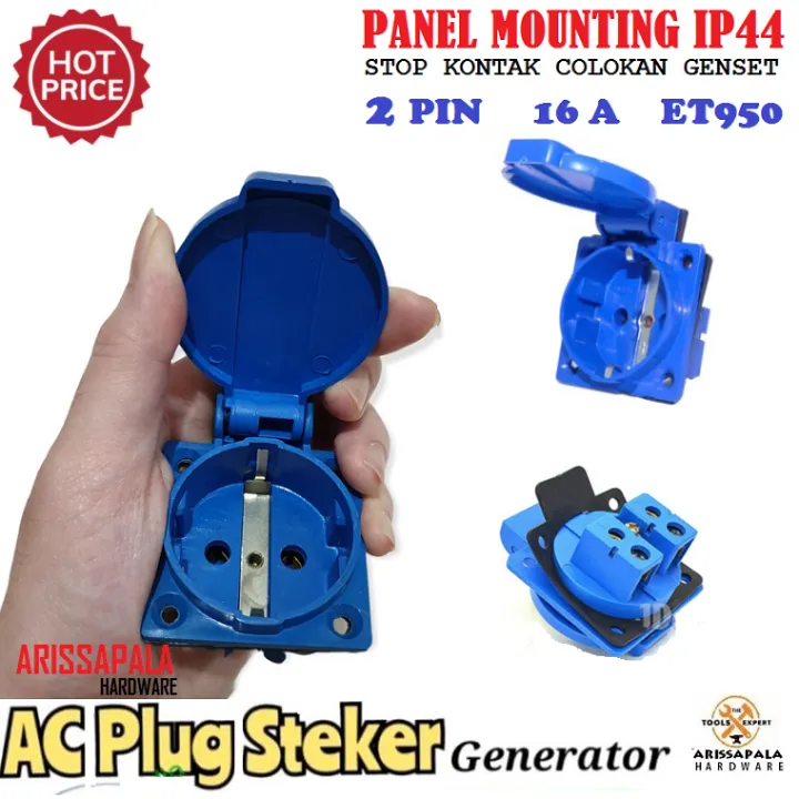 Stop Kontak Genset Biru ET950 Colokan Listrik Steker Cok Generator ...
