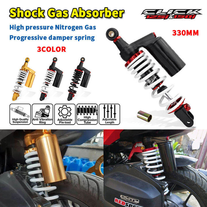 PMShop Honda Click 125i / 150i Rear Shock Gas Absorber With Baso 330MM ...