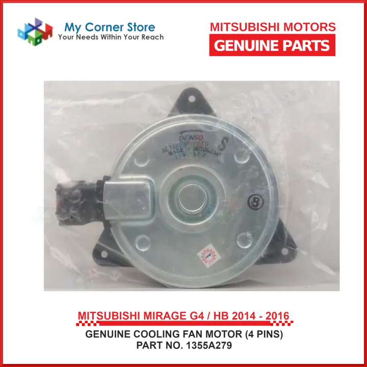 GENUINE MITSUBISHI COOLING FAN MOTOR for MITSUBISHI MIRAGE G4 / HB 2014 ...