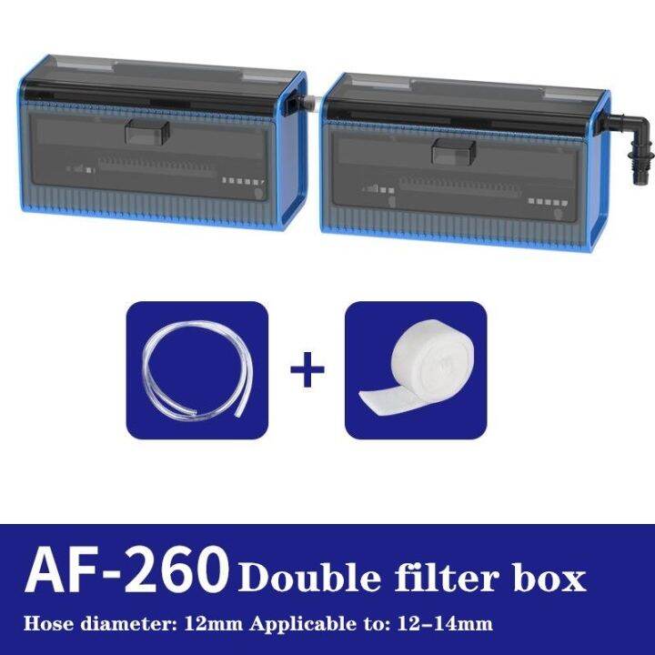 Aquarium Water Filter Box Submersible Pump Top Filtration Cartridge ...