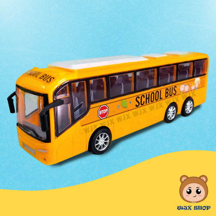WJX Children Yellow School Bus Push & Pull City Vehicles Transportation Toy | Mainan Budak ...