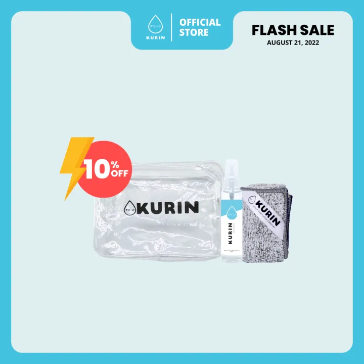 Kurin Safety Kit - 1 x 65 mL Pocket Spray, 1 Kurin Microfiber, Limited ...