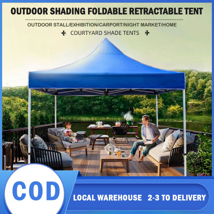 【IN STOCK】Foldable Retractable Tent Retractable Tent Duty Thick Outdoor ...