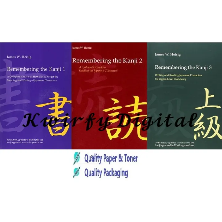 [☘️Printed☘️] Remembering The Kanji 1, 2, 3 | Lazada