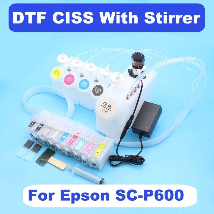 J136 DTF Ink Tank For Epson Sure Color P600 With Stirrer DTF Ink Tank ...