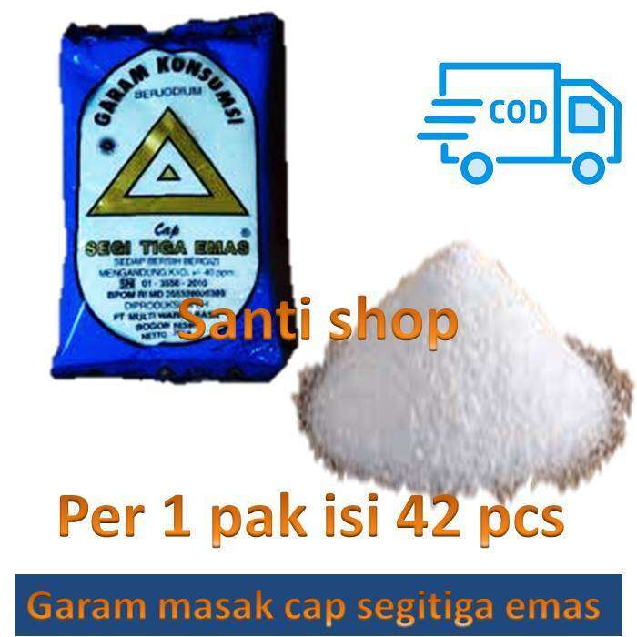 garam alus cap segiti emas 250g per 1 ball isi 42 pcs | Lazada Indonesia