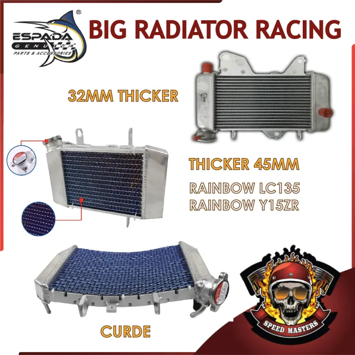 Speed Master Espada Big Radiator Racing Y15ZR LC135 RS150 Y16 32MM ...