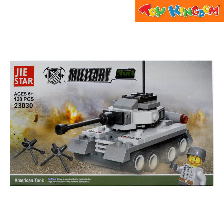 Jie Star Blocks Military American Tank 128 pcs Building Blocks | Lazada PH