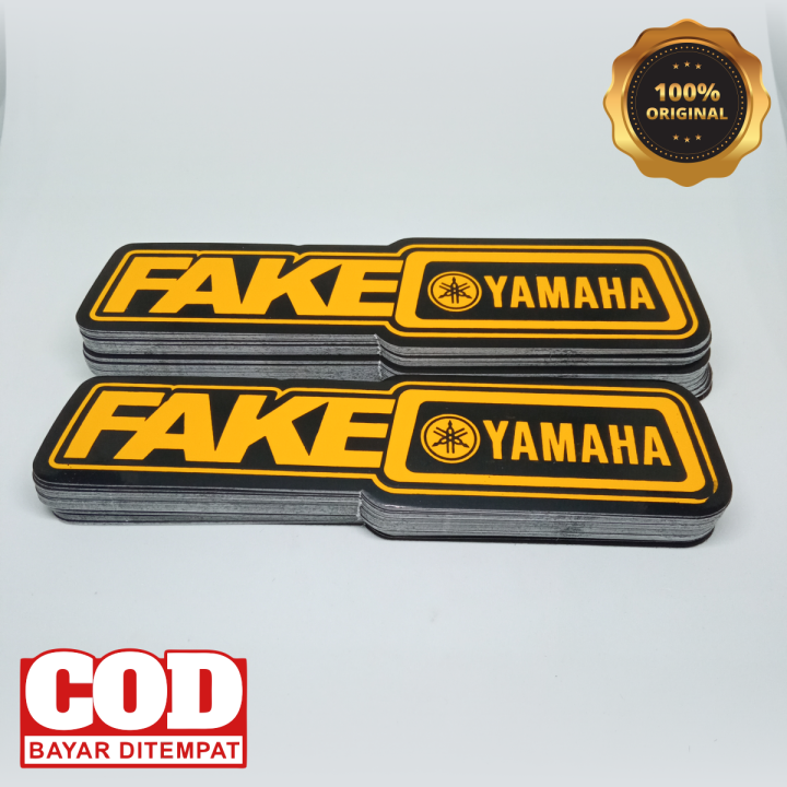 FAKE YAMAHA , Stiker Yamaha , Stiker Fake Yamaha , Cutting Sticker ...