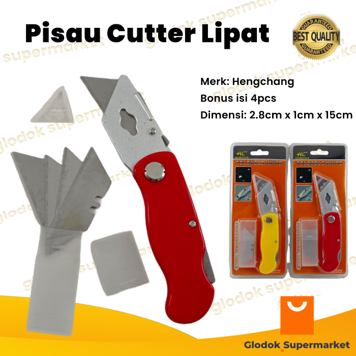 Pisau Cutter Foldable Knife Kater Lipat Serbaguna | Lazada Indonesia