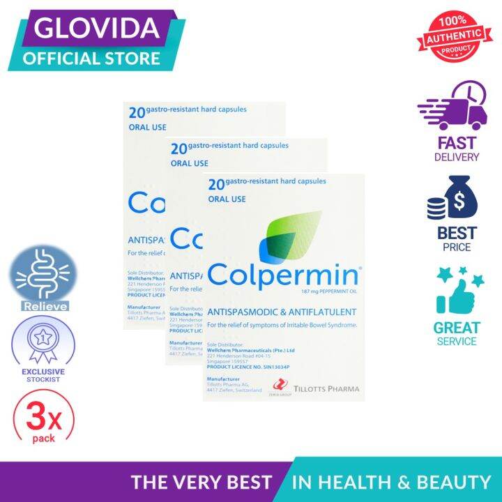 [3-PACK] Colpermin 187mg 20's, Exp: Mar-25 | Lazada Singapore