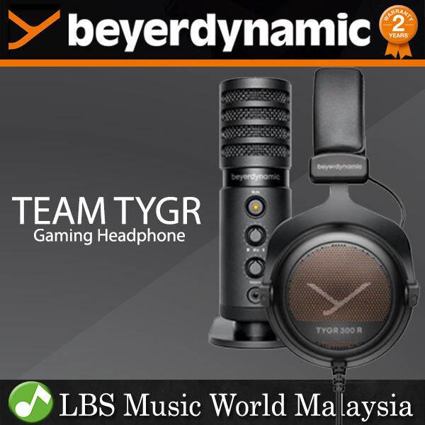 Beyerdynamic TEAM TYGR Gaming Headphones with FOX Professional USB Studio Microphone | Lazada